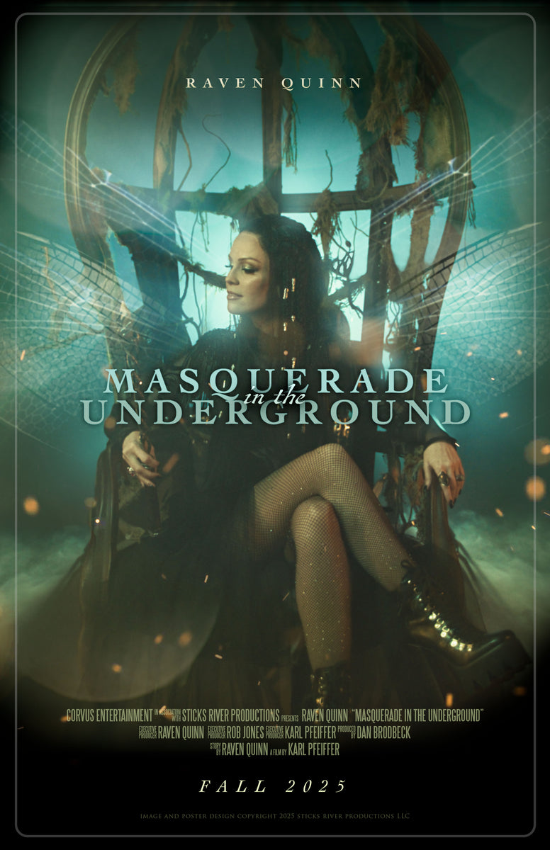 "Masquerade in the Underground" Album Poster – Raven Quinn
